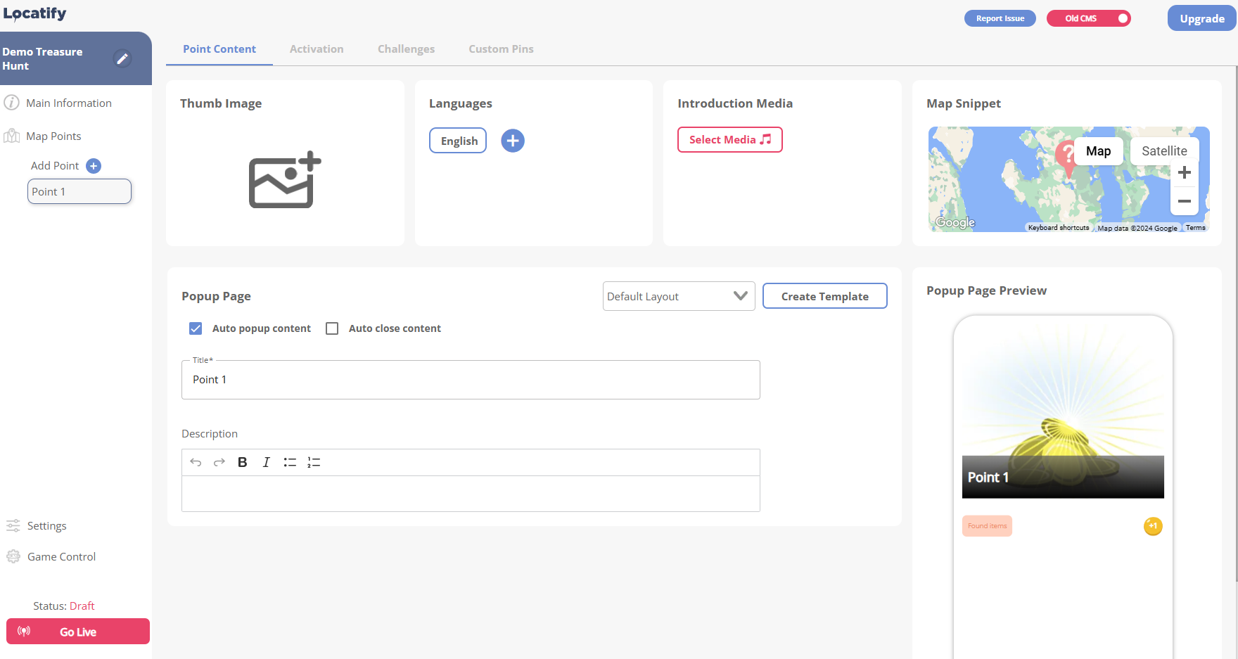 How do I add a challenge to a point? – Locatify